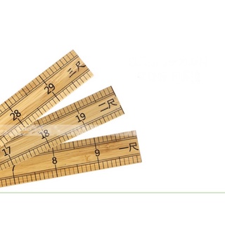 DFC Wooden Ruler Pembaris Lurus Kayu Panjang Alat Pengukur | Shopee ...