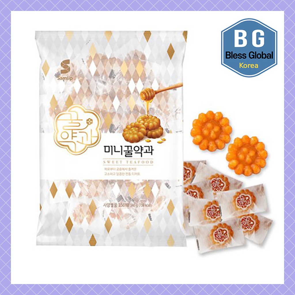 Korean Snack Samlip Mini Honey Yakgwa 140g (Korean Traditional Sweet ...