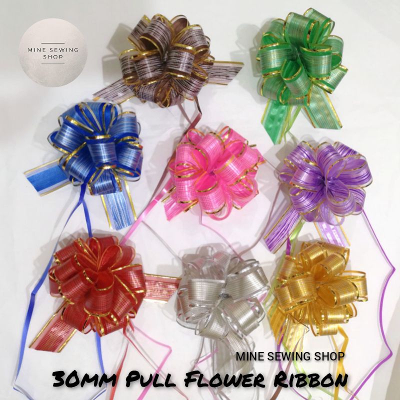 30mm Width Pull Flower Ribbon/ Tarik Reben Bunga/ 1pc | Shopee Malaysia