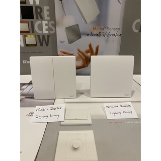 LEGRAND MALLIA SENSES SWITCHES WHITE (A281000MW 1GANG 1WAY)(A281002MW ...