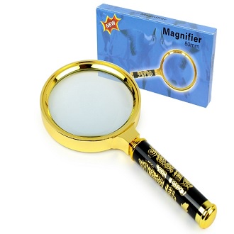 Gold Magnifying Glass 80mm | Shopee Malaysia