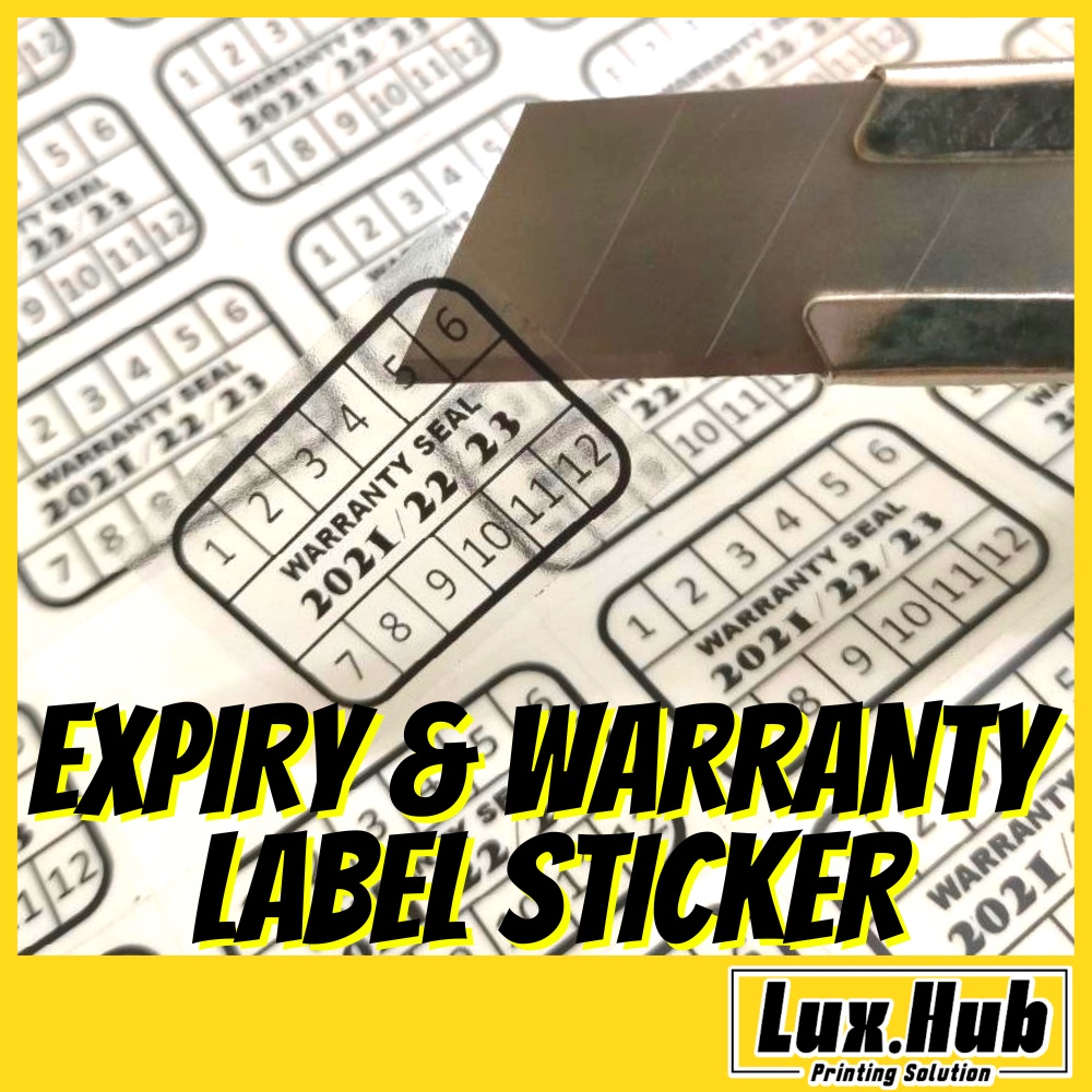 Expiry Date & Warranty Sticker | Sticker Warranty Seal | Expired Date ...
