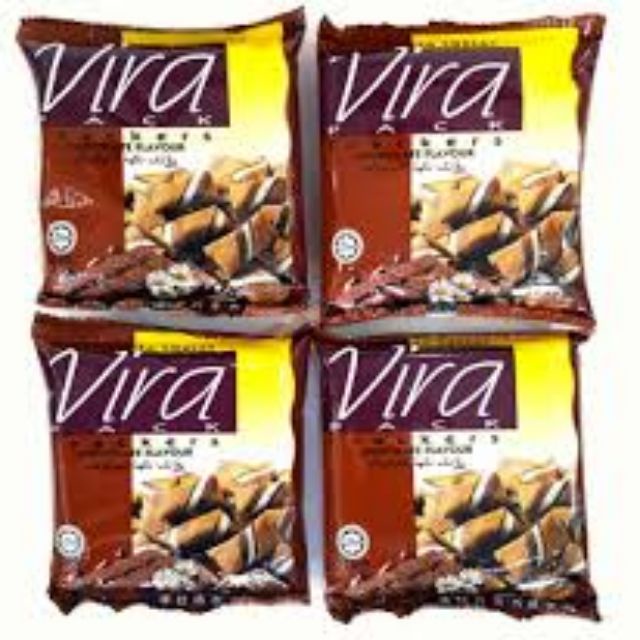 10 Packs Vira Wafer Chocolate Flavoured Snack 10g Each HALAL (LOCAL ...