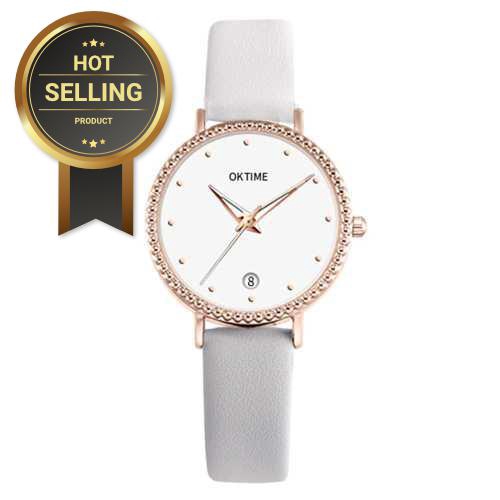 OK TIME Quartz Watch (White) | Shopee Malaysia