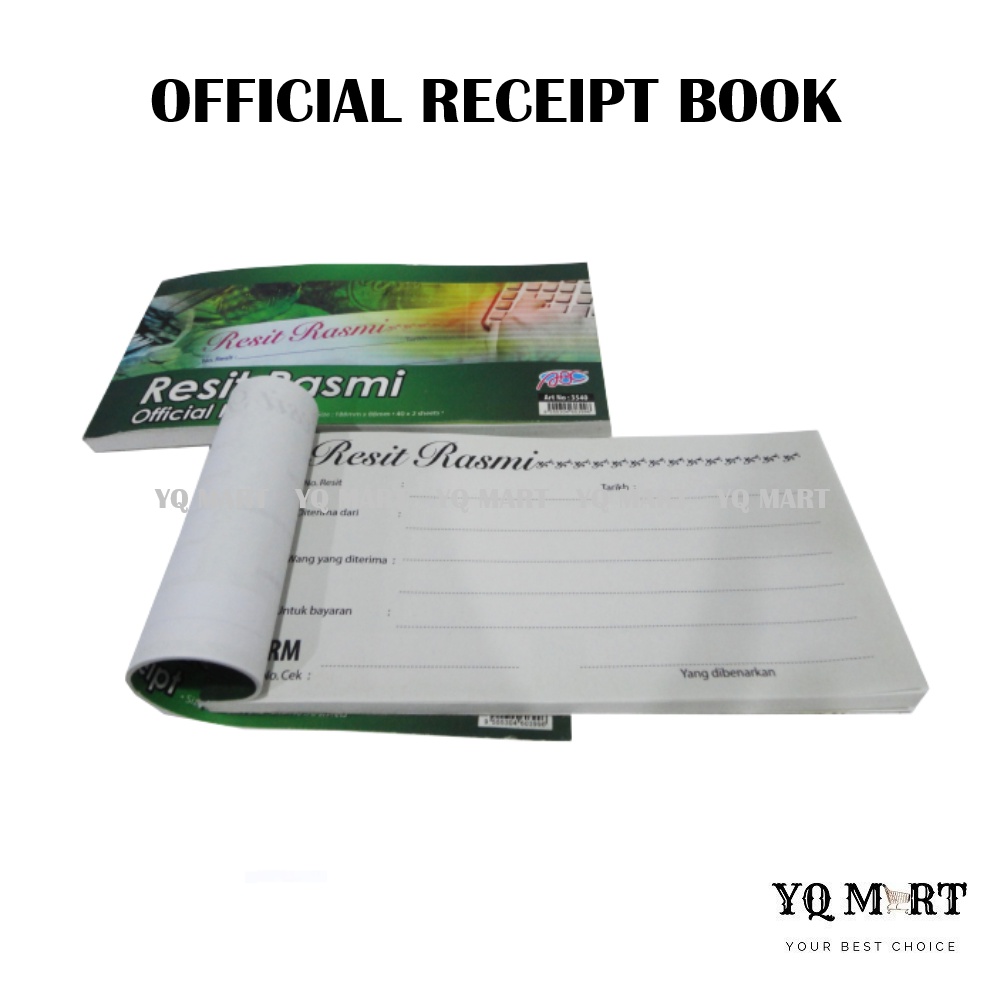 Official Receipt Book With Numbering/50 Setsx2 Ply/Buku Resit Rasmi ...