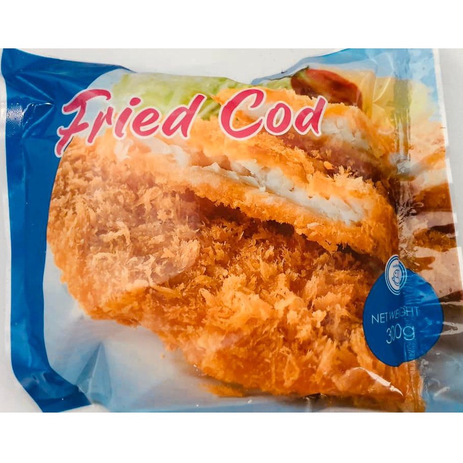 Premium Fried Cod Fish Battered 5pc. 300g Frozen Pork Free Halal ...
