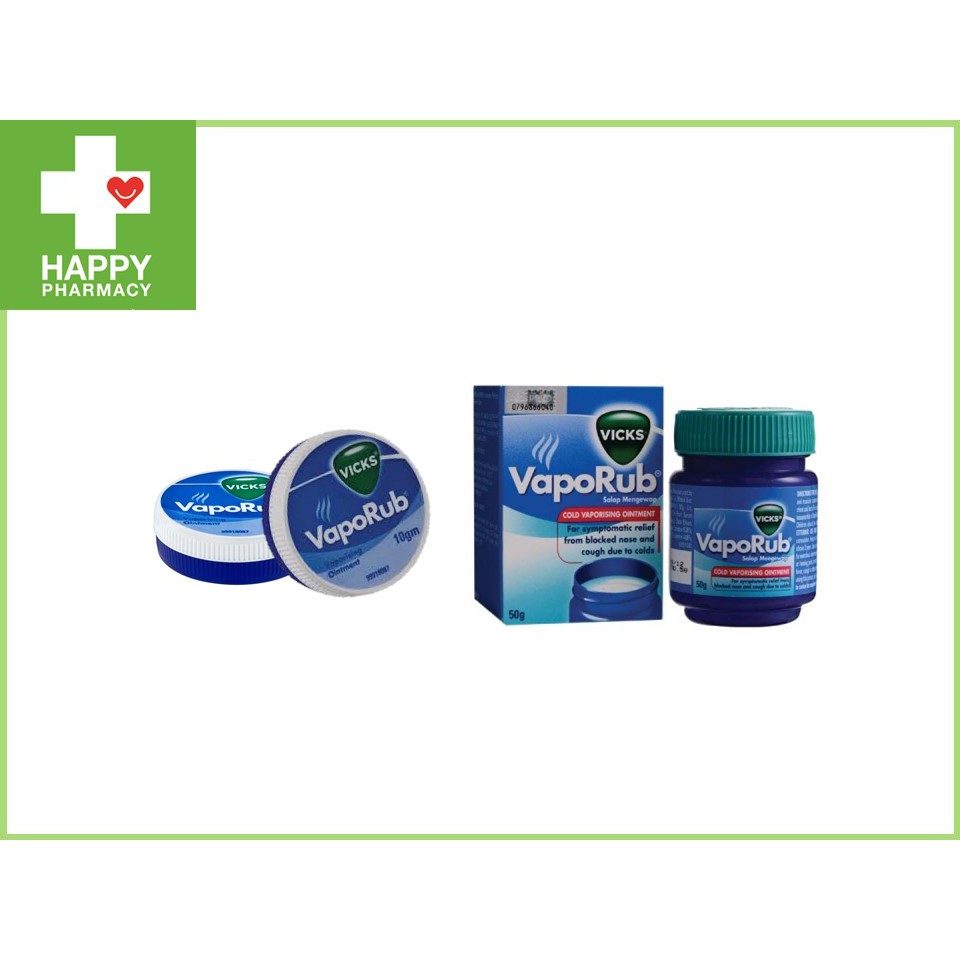 Vicks VapoRub Vaporising Ointment 50g / 10gm | Shopee Malaysia