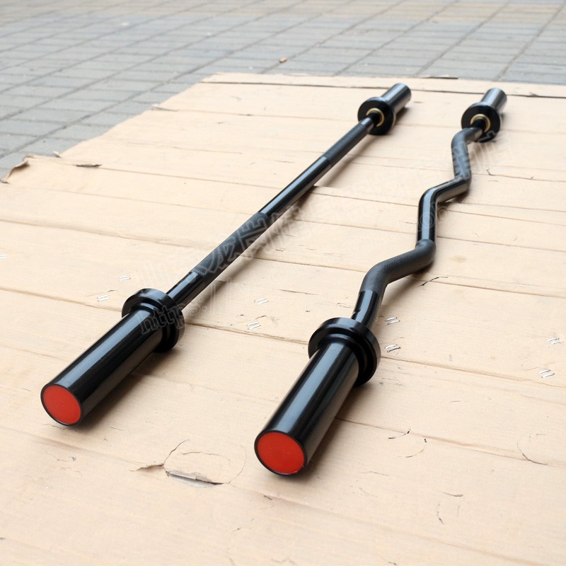 BLACK Olympic Barbell Professional Bodybuilding Barbell 1.2m different ...