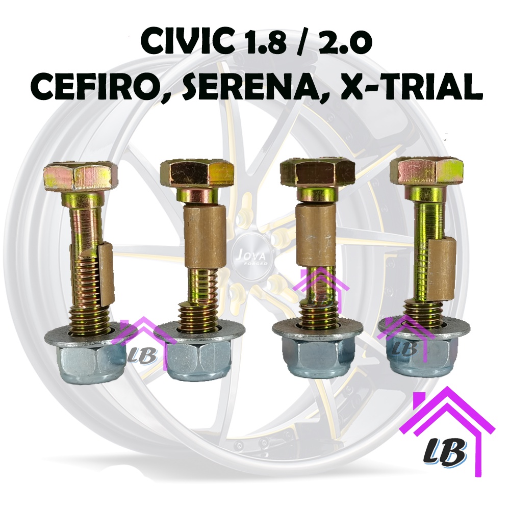 Honda Civic 1.8 2.0 Nissan Cefiro, Serena X-trail Camber Nut Front ...