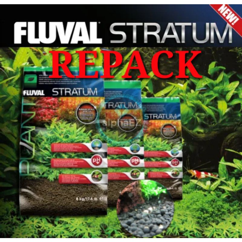 AQUARIUM 500g or 1kg Fluval Stratum Aqua Soil Shrimp Soil for Aquascape ...