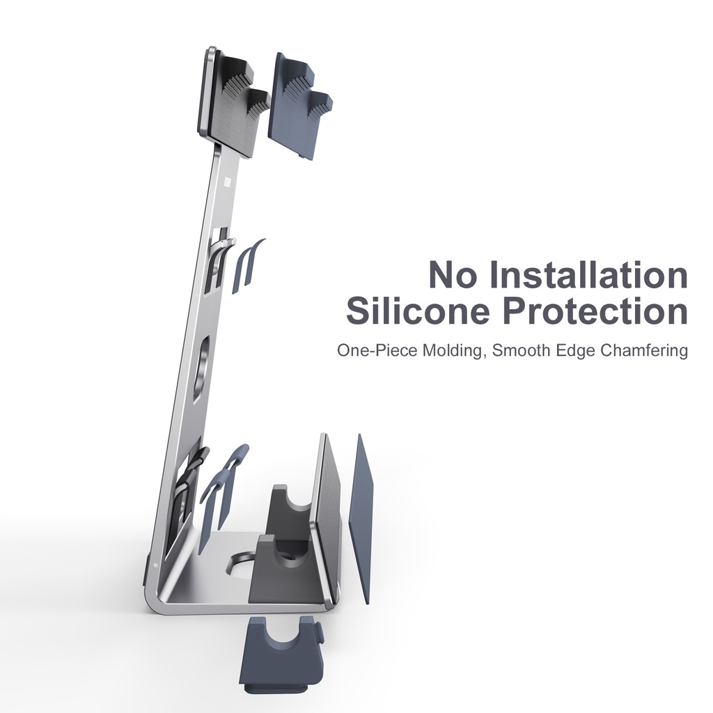 OATSBASF L08 4 In 1 PC Vertical Laptop Stand Upright Computer Storage ...