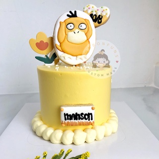 Pokemon Psyduck birthday cake topper gift set 数码宝贝傻鸭蛋糕插牌礼盒 | Shopee ...