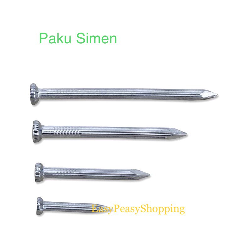 Concrete Nail /Paku Simen /Wall Nail /Paku Dinding /Paku Batu (READY ...