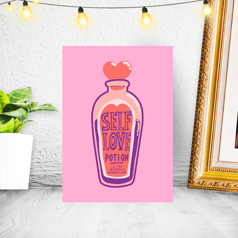 Self Love Potion Poster A4 | Shopee Malaysia