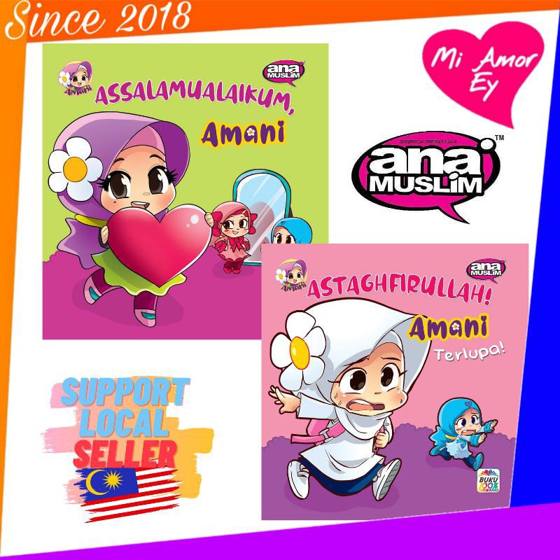 Siri Buku Amani 1 hingga 8 Buku Ana Muslim | Shopee Malaysia