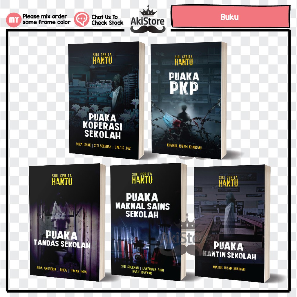 Novel Seram Siri Cerita Hantu Puaka Koperasi Sekolah Puaka PKP Buku Cerita Seram Puaka Makmal ...