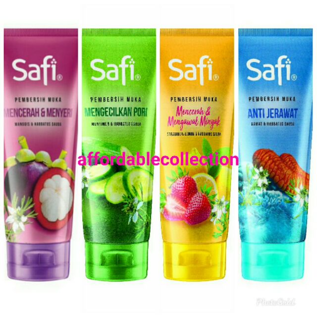 Safi Facial Cleanser / Pembersih Muka Mentimun Sari Gamat Susu Manggis ...