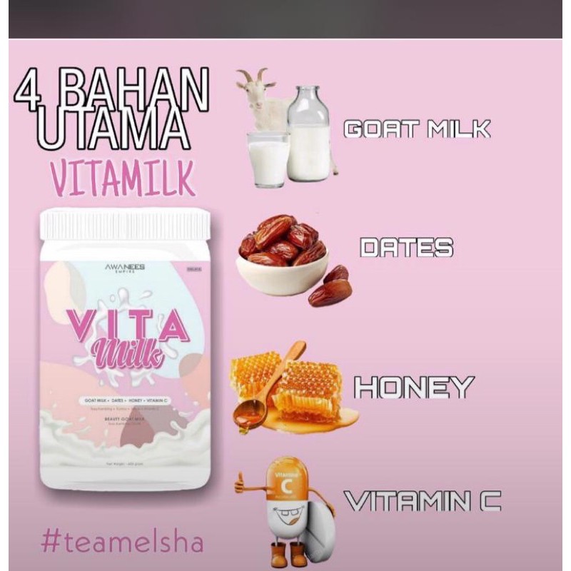 VITAMILK BOOSTER by AWANEES‼️ FREE SHAKER‼️ 100% ORIGINAL HQ‼️ | Shopee ...
