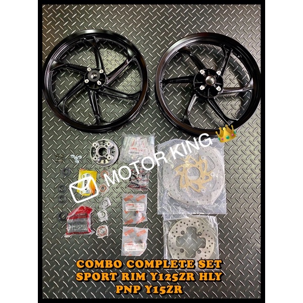 COMBO SET : Sport Rim Yamaha 125 125ZR 6 Batang 100% HLY Original ( PNP ...