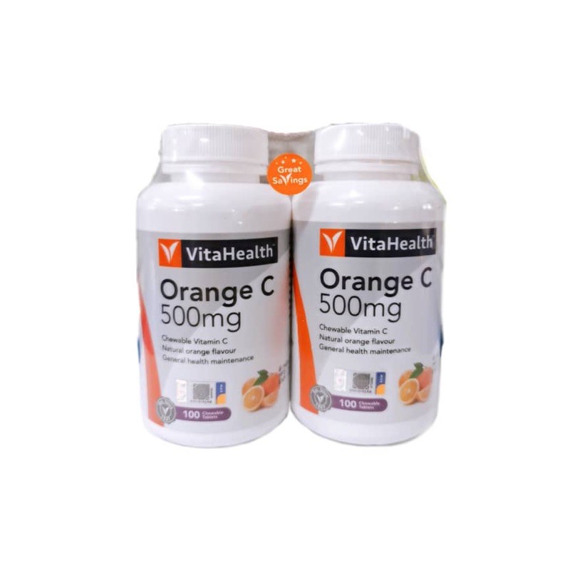 Vitahealth Orange C 500mg 100s Exp 0325 Shopee Malaysia 2258