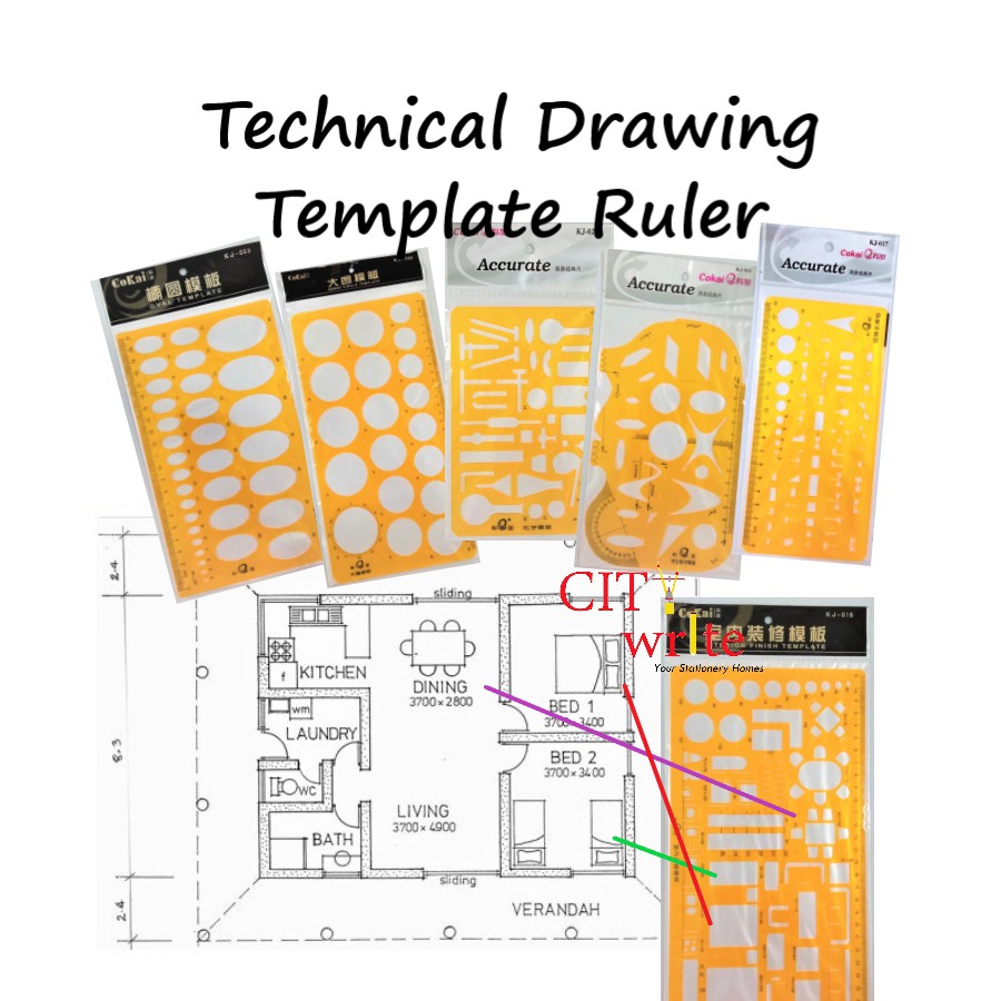 Template Stencil Ruler Architectural Engineering Interior Furniture ...