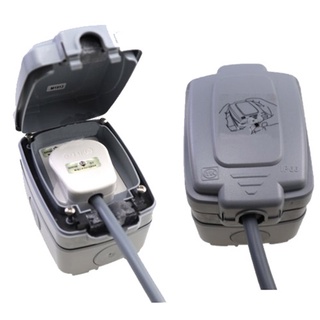 OutDoor MK 86486TCGRY / MK 86486GRY Weatherproof Switch Socket 13A IP66 ...