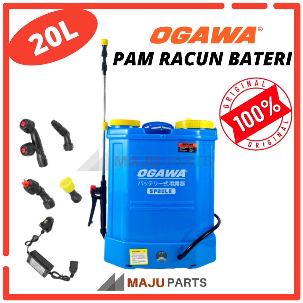 OGAWA BATTERY PUMP PAM RACUN BATERI KNAPSACK SPRAYER PUMP - 20LITER ...