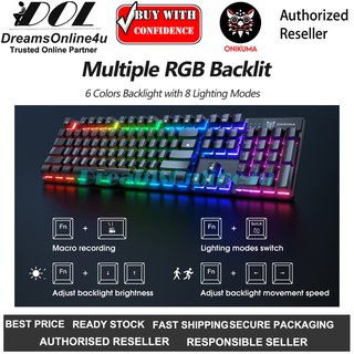 ONIKUMA G27 Chroma RGB Professional Blue Switch Mechanical Gaming ...