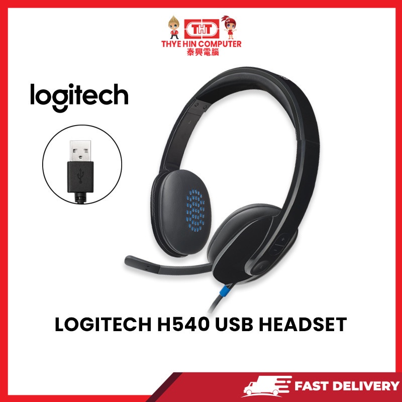 LOGITECH H540 USB HEADSET(DELIVER BY S'BAN&NILA&MELAKA) | Shopee Malaysia