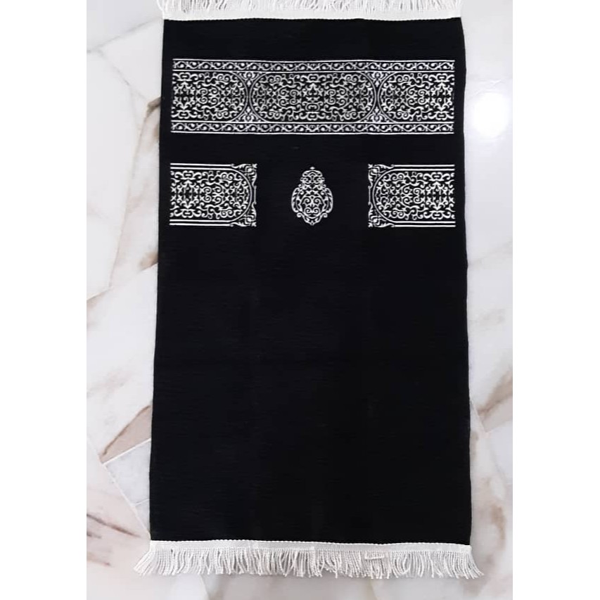 SEJADAH HITAM TURKISH EXCLUSIVE MOTIF PURDA QABA WEDDDING GIFT HANTARAN ...
