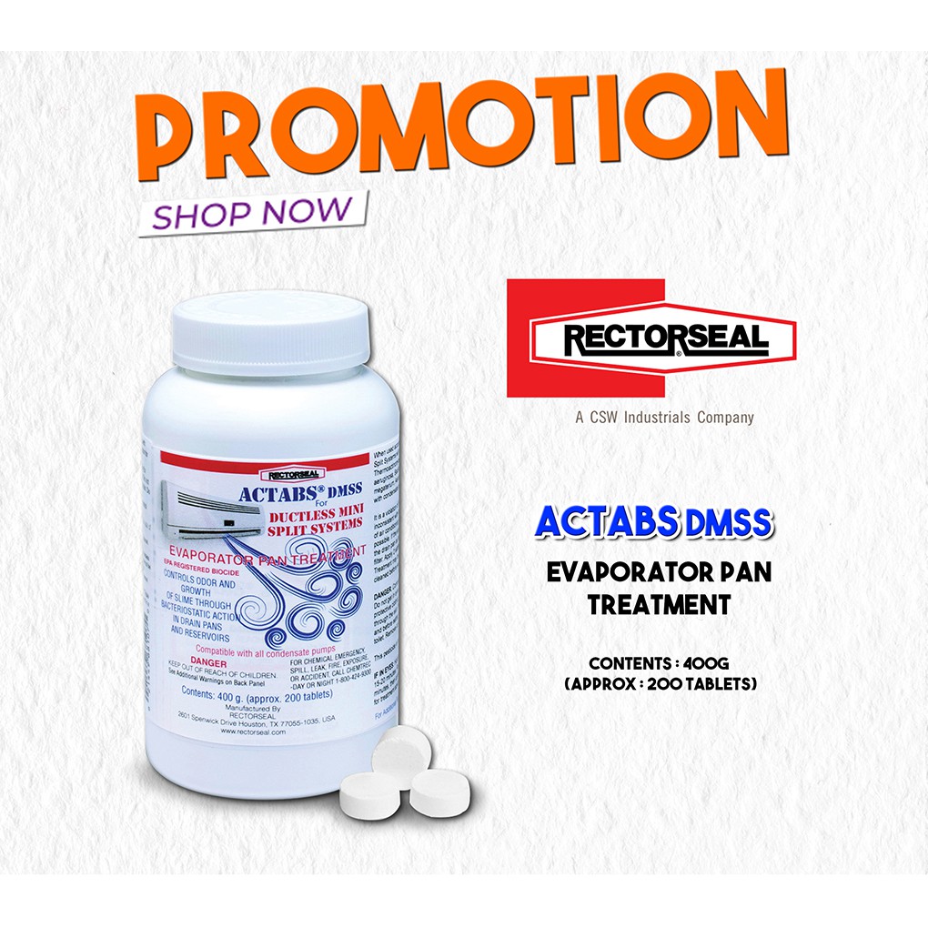 Rectorseal actabs dmss anti clog drain device tablets | BeeCost