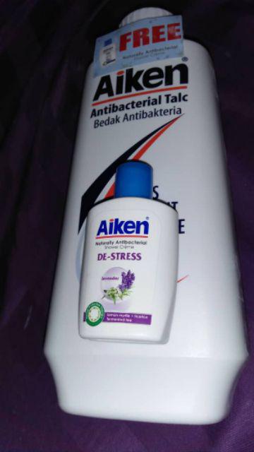 Aiken Antibacterial Talc Powder / Bedak Antibakteria 300g | Shopee Malaysia