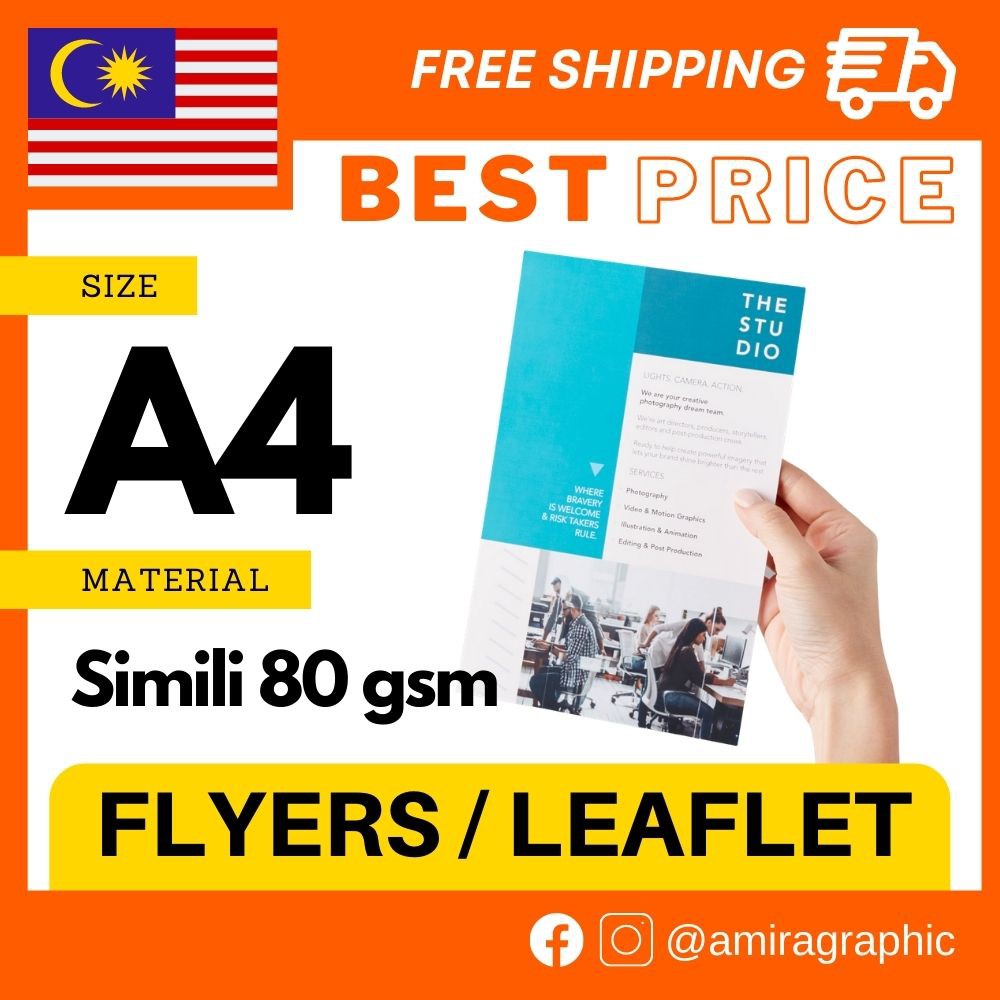 [HARGA KILANG] Flyers/Leaflet Printing A4 Size | Shopee Malaysia