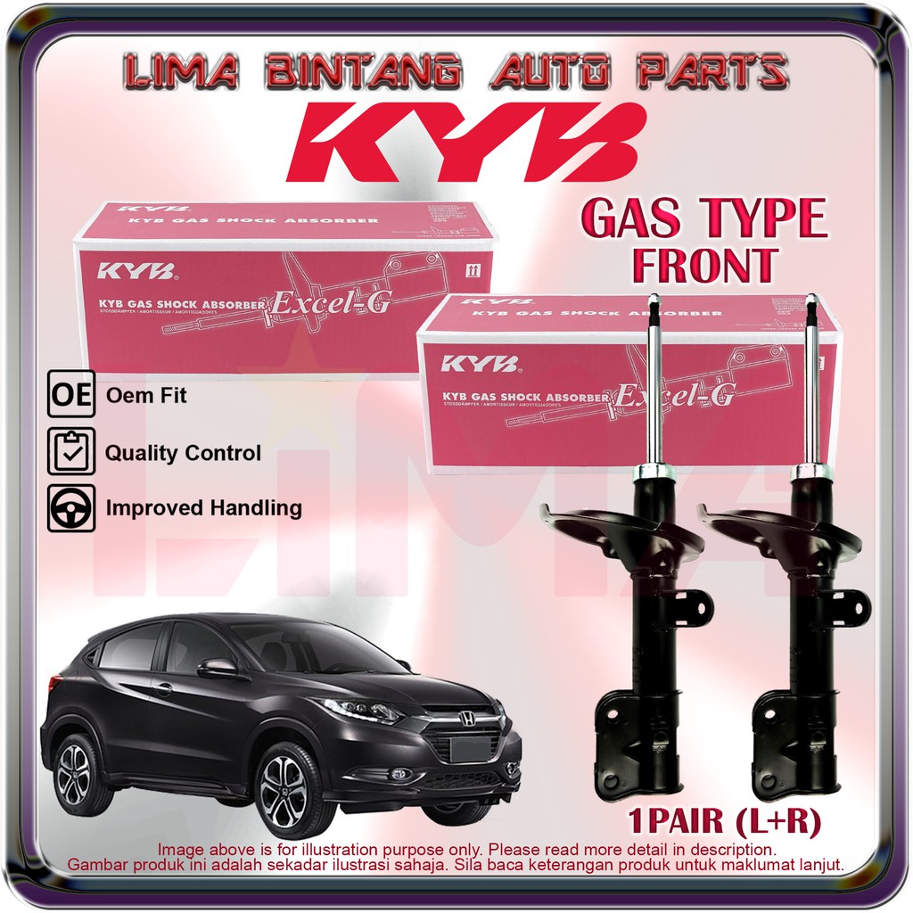 ( 1Pair ) Honda H-Rv Hrv T7A Front Shock Absorber Gas KAYABA KYB (2015 ... ( 1Pair ) Honda H-Rv Hrv T7A Front Shock Absorber Gas KAYABA KYB (2015 ...