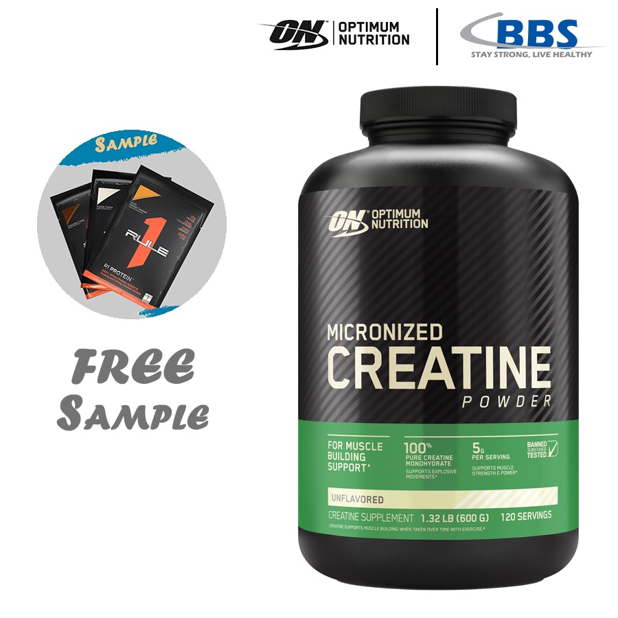 ON Creatine Powder 600 Gram (120 Servings) - Creatine Monohydrate, R1 ...