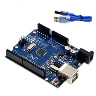 Arduino Uno Compatible CH340 with cable Papan Mikropengawal Uno ...