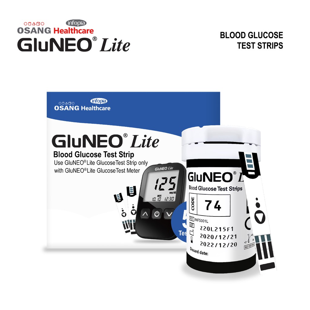 GluNEO Lite® Blood Glucose Test Strips | Shopee Malaysia