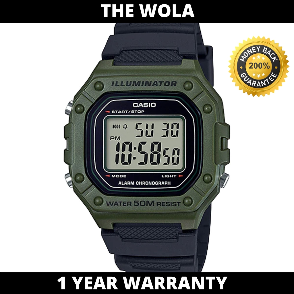 *100% Original* Casio W-218H (W218H) Series Youth Digital Watch ...