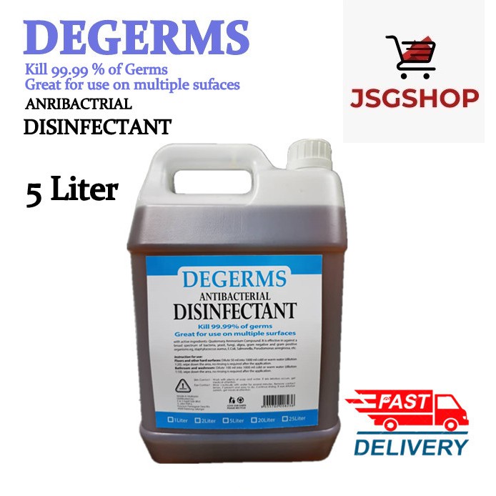 DEGERMS Antibacterial Disinfectant Liquid 5L / 5000ml | Shopee Malaysia