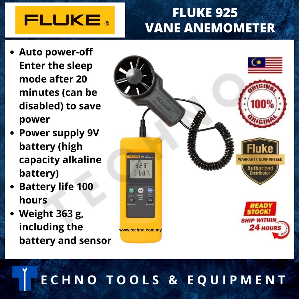 FLUKE 925 VANE ANEMOMETER | Shopee Malaysia