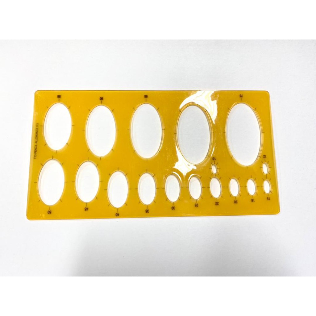 Ellipse Isometric Technical Drawing Stencil Template | Shopee Malaysia