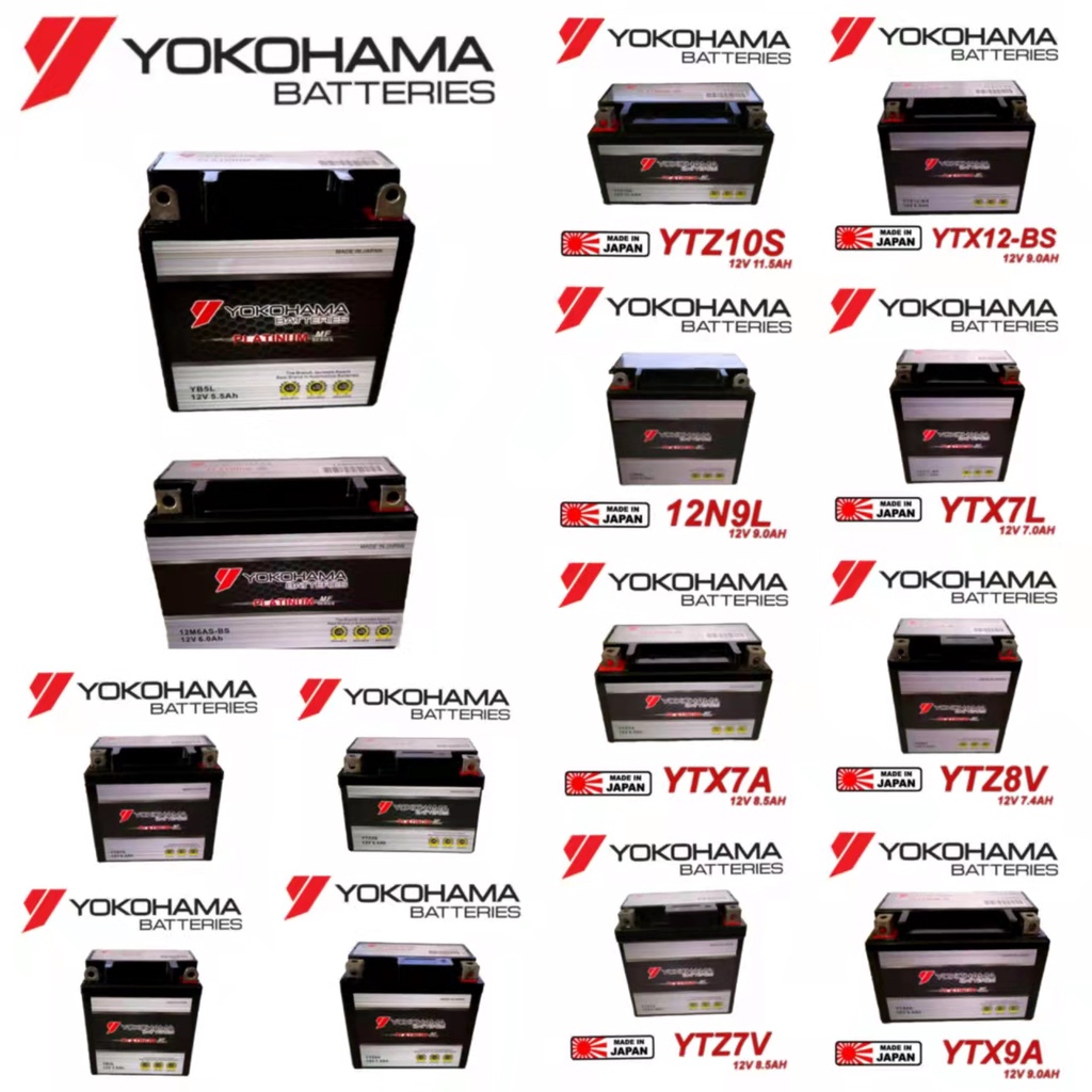 YOKOHAMA BATTERY GEL YB3L YB5L YTZ5S YTZ6V YTX7A YB3 YB5 YTZ5 YTZ6 YTX7 ...