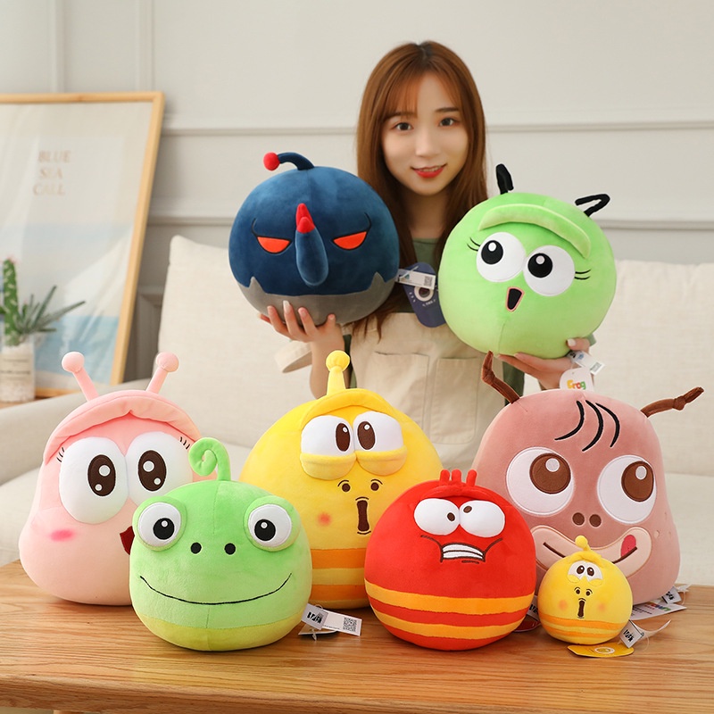 Original authentic larva flush toy cute stuff toy massage pillow ...