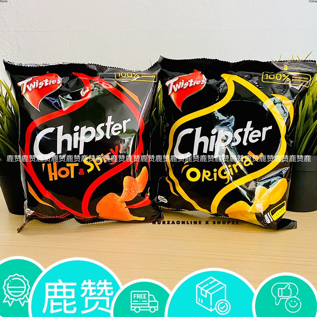 Twisties Chipster Original/ Hot & Spicy Flavour Potato Chips Kerepek ...