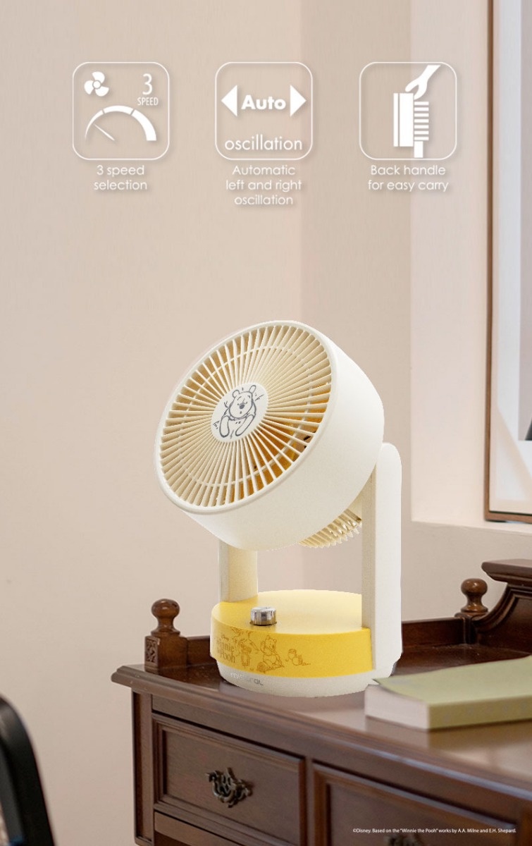 Disney x Mistral Rechargeable USB Air Cooler - Winnie the Pooh | MAC005 ...