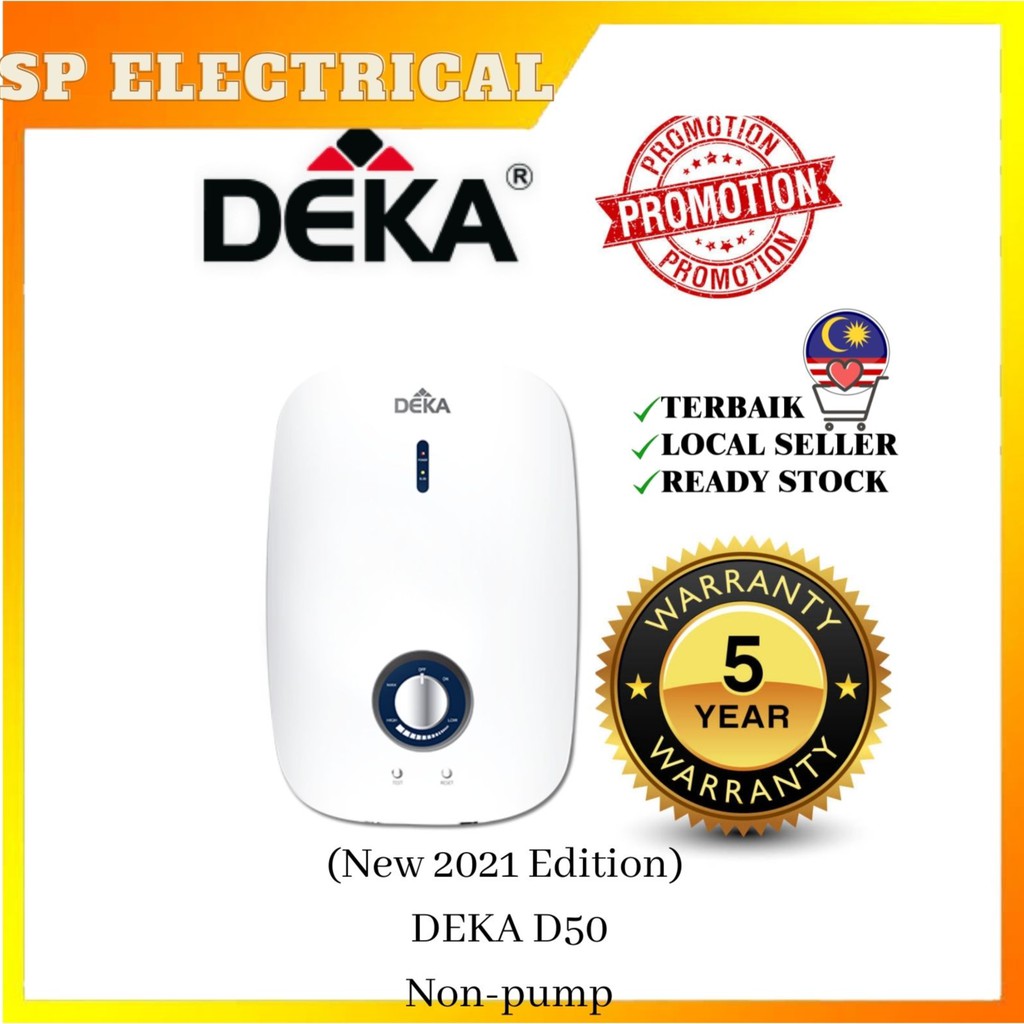 DEKA (D50 2023 Edition) Water Heater Non Pump White Color [ Water ...