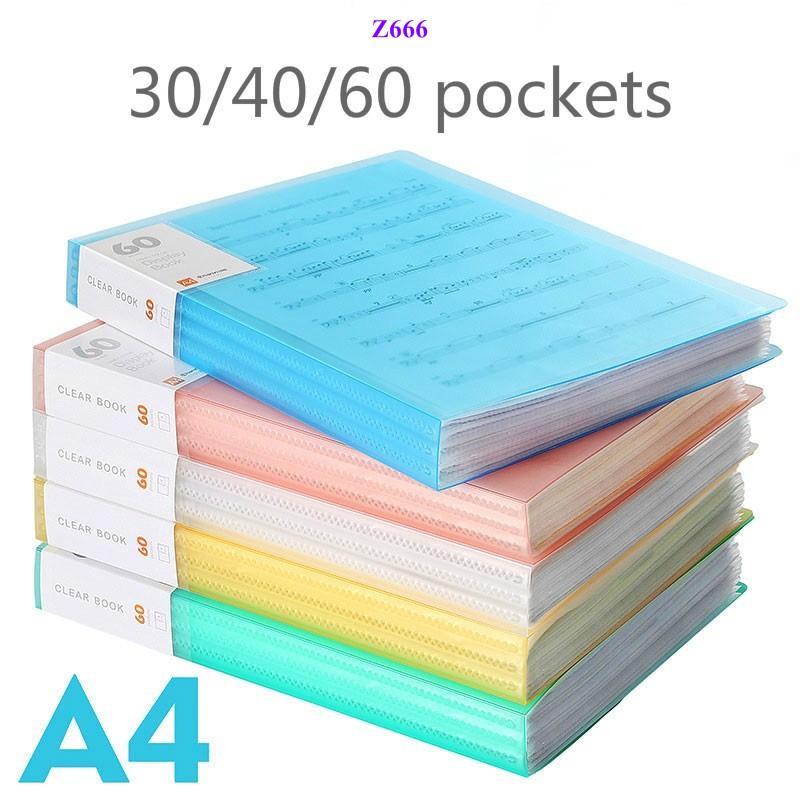 ZJ·A4 Clear Book File Folder Organizer Certificate File Organizer Clear ...