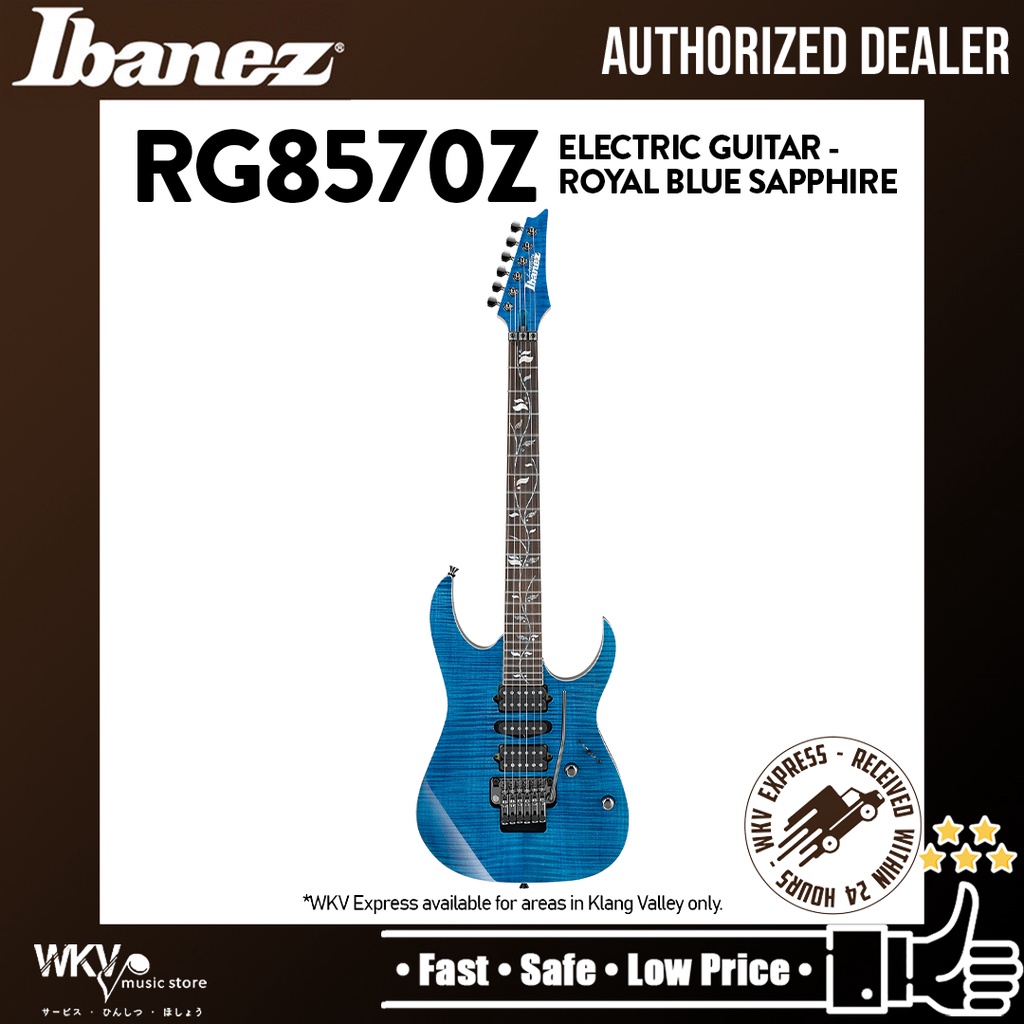 Ibanez J Custom RG8570Z Electric Guitar - Royal Blue Sapphire | Shopee ...