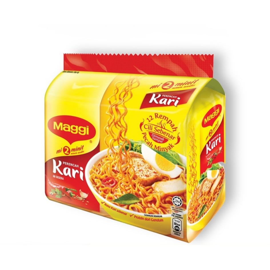 Maggi Mee 2-Minit Curry 79g x 5's | Shopee Malaysia