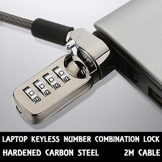New Combination Kensington Slot Security Laptop Lock Anti Theft Cable ...